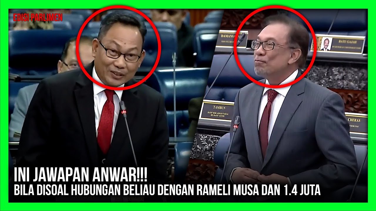 INI JAWAPAN ANWAR!!! BILA DISOAL HUBUNGAN BELIAU DENGAN RAMELI MUSA DAN ...