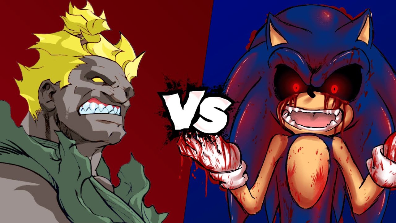 MUGEN Battle - Rare Akuma vs Sonic.EXE - YouTube
