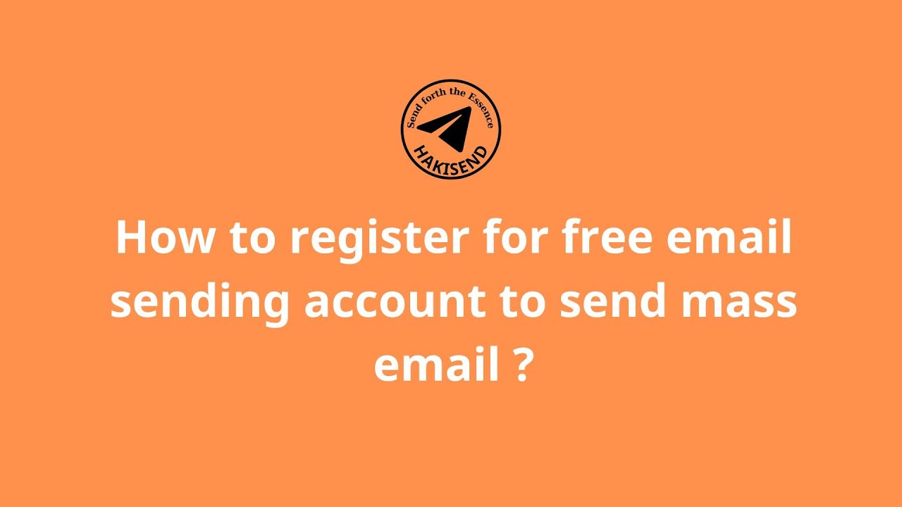How to register for free email sending account Cách mở tài khoản gửi ...