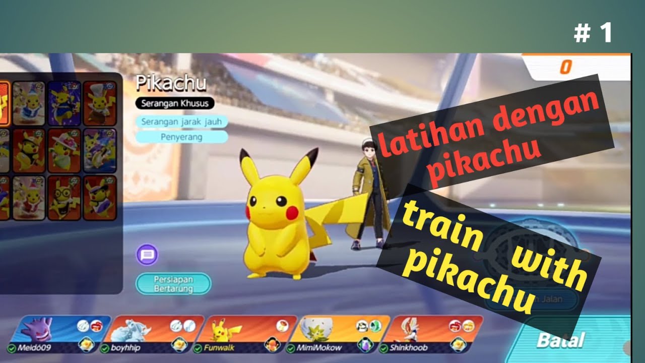 LATIHAN DENGAN PIKACHU [ TRAIN WITH PIKACHU ] - YouTube
