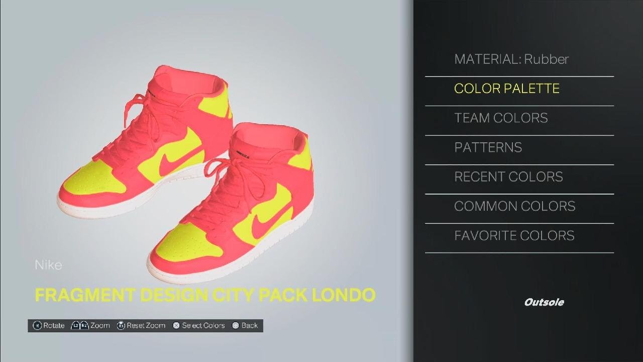 Nike Dunks Fragment Design City Pack (NBA 2K25) - YouTube
