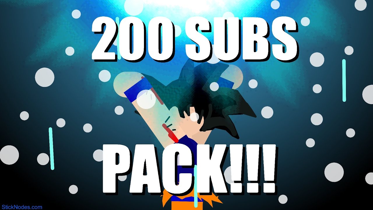 Super pack de #dragonball 200subs |#sticknodes - YouTube