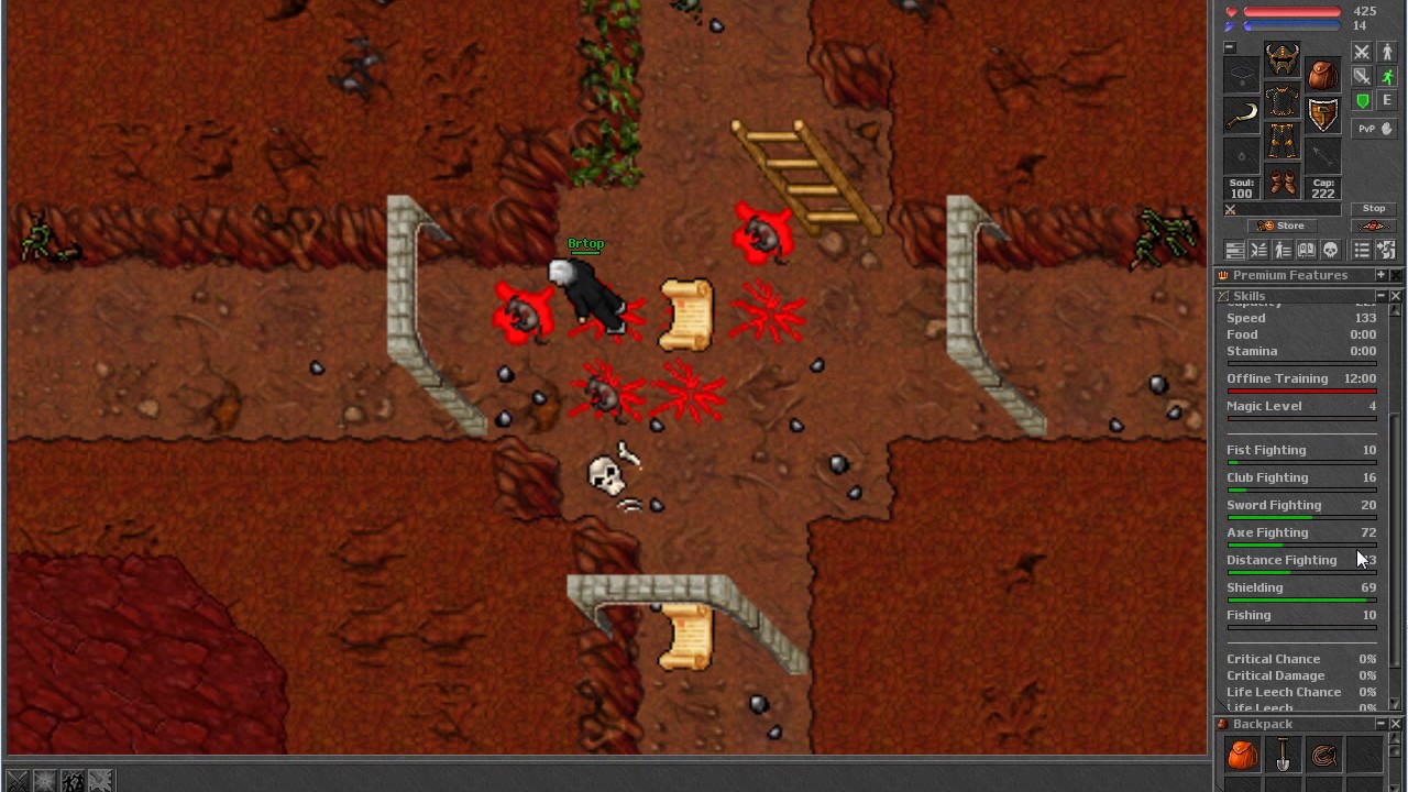 Stamina 0 no Tibia hora de deslogar. - YouTube