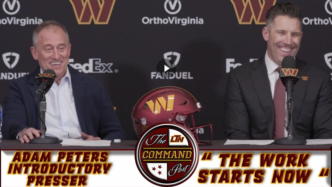 Command Post LIVE! | Welcome New Commanders GM Adam Peters to the Fam ...