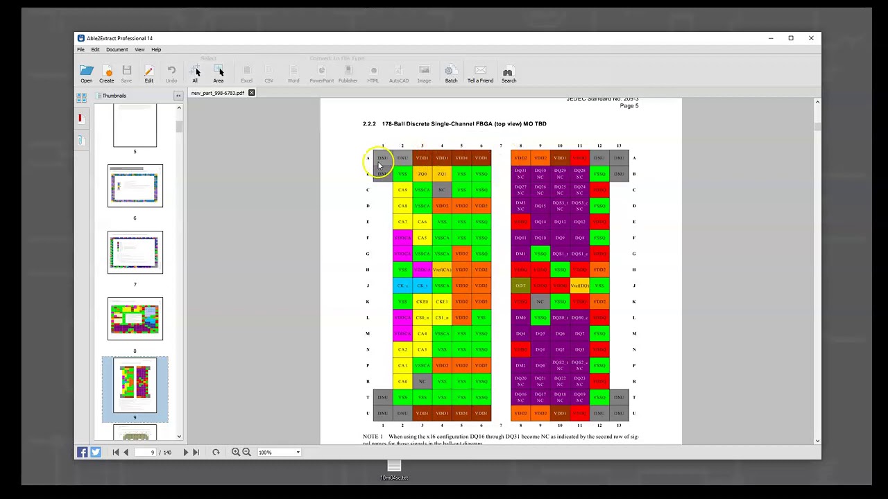 SIMPLE BGA SpreadSheet with Able2Extract Auto Mode - YouTube
