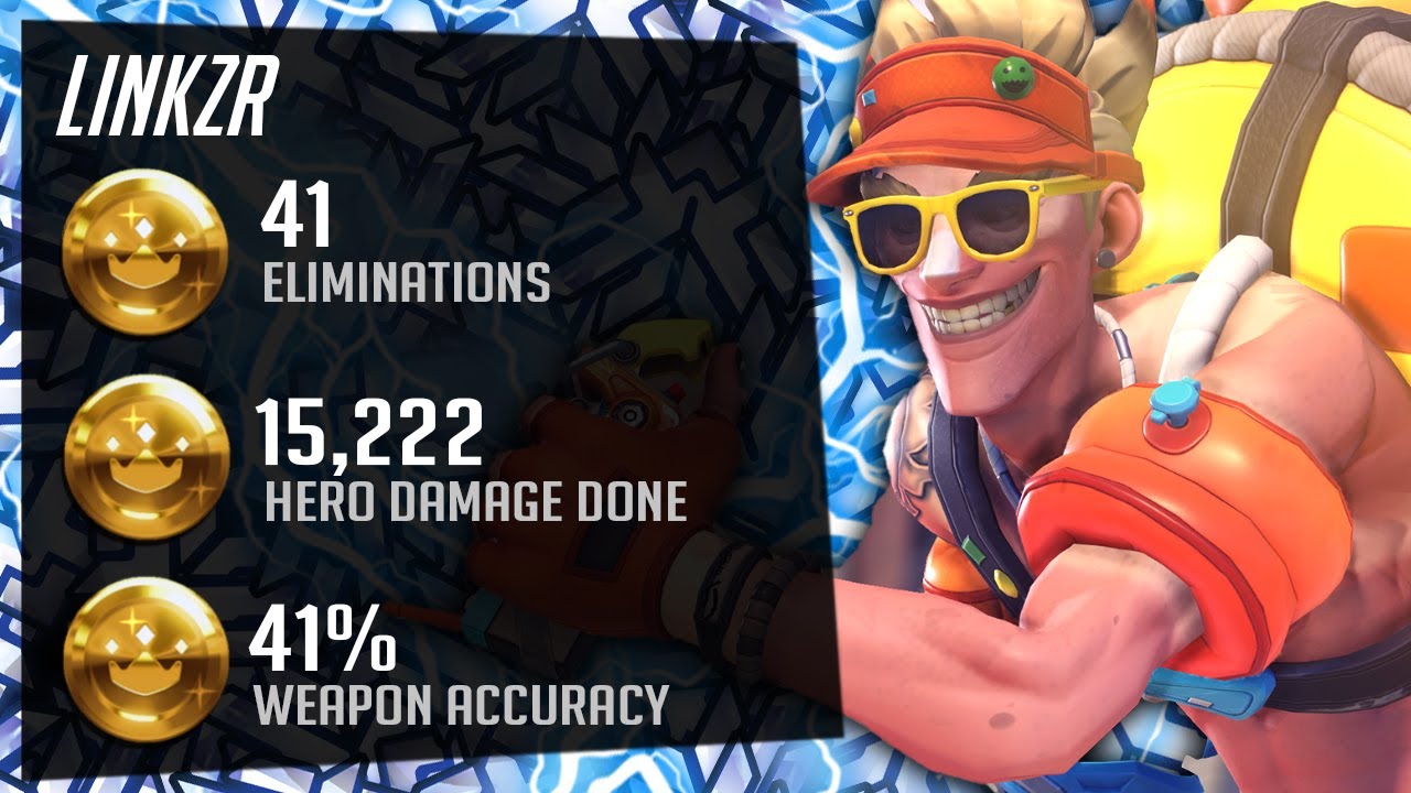 Insane Junkrat Gameplay - LiNkzr! 41 ELIMS! [ Overwatch Season 26 Top ...
