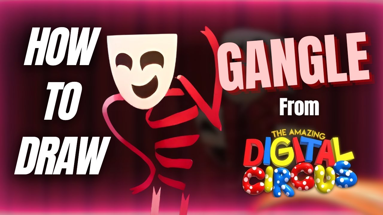 HOW TO DRAW GANGLE From THE AMAZING DIGITAL CIRCUS #digitalcircus # ...