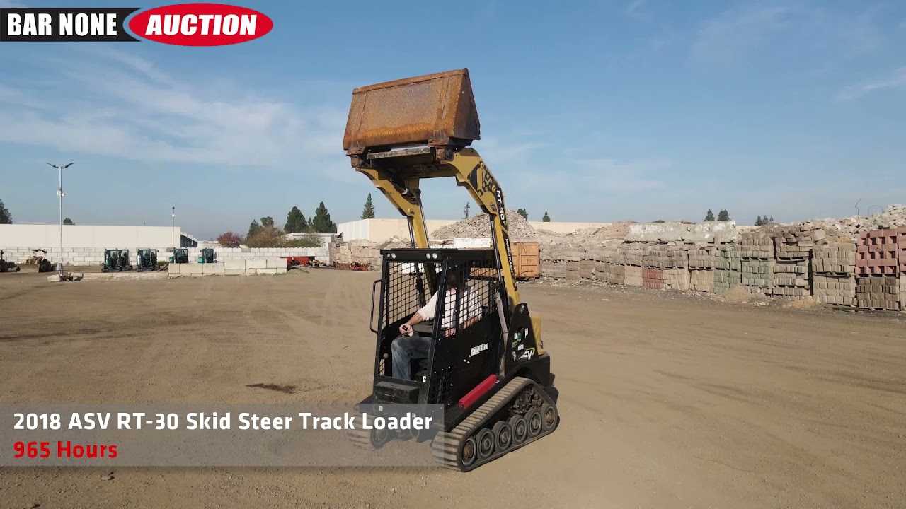2018 ASV RT-30 Skid Steer Track Loader - YouTube