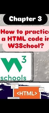 How to practice a HTML Code in W3School? #coding #grade9 #computer #fbise - YouTube