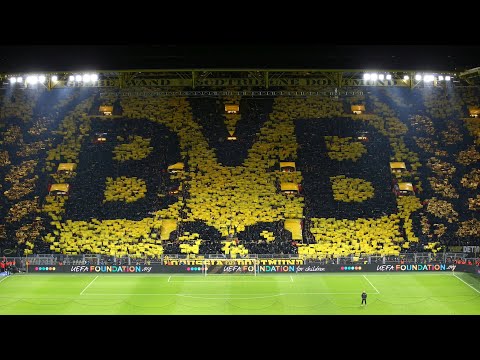 BVB-Choreo über drei Tribünen gegen Paris | Borussia Dortmund 2 - 1 Paris St Germain 18.2.2020