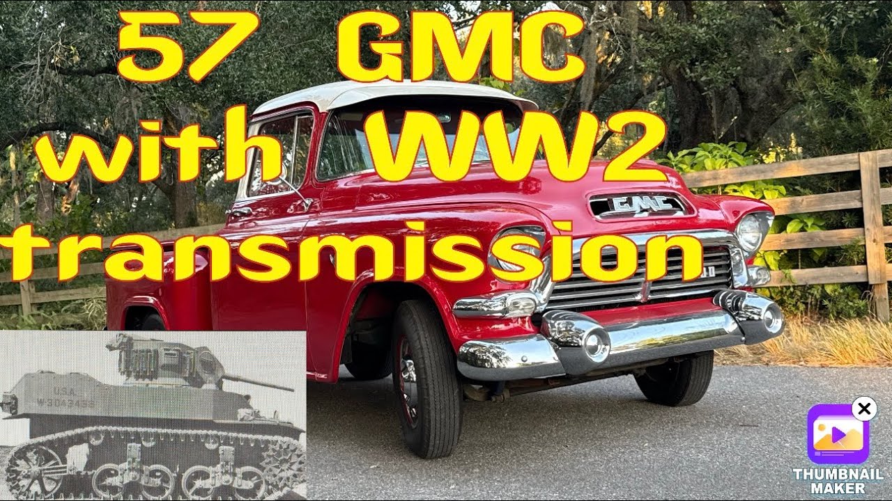 WW2 tank transmission in this 57 GMC - YouTube