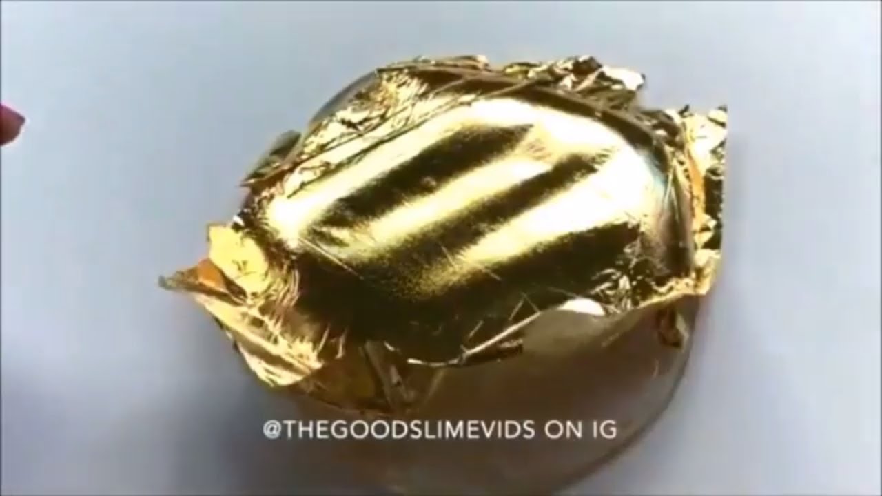 Gold Leaf Slime - Slime ASMR - Toys Slime - Teddy Toys TV - YouTube