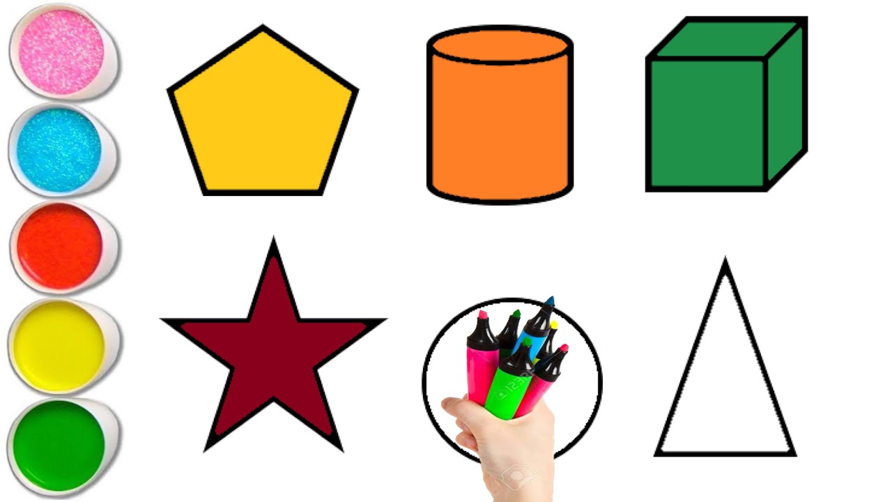 Preschool Learning Videos Let's Learn Geometric Shapes Educational ...