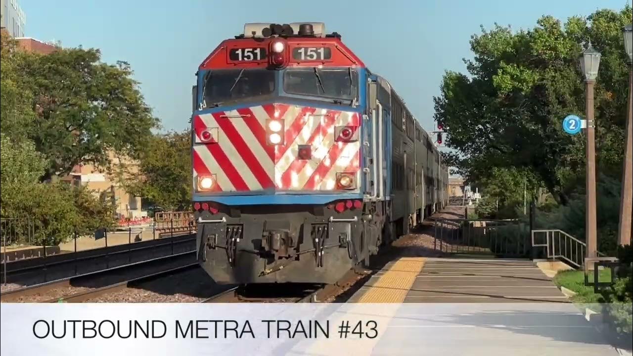 The Complete Metra Evening Rush Hour At Elmhurst On October 3, 2023 - YouTube