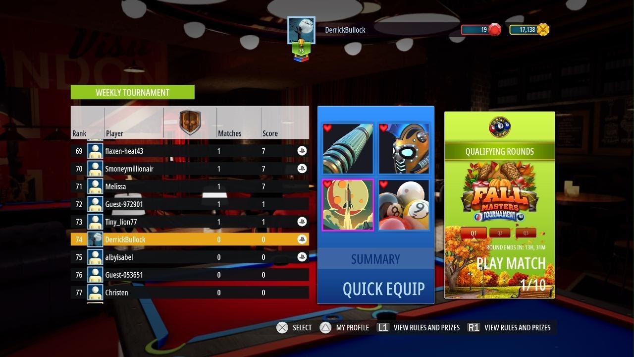 Starting the Fall Masters 🎱 Tournament in 'Pool Blitz'... - YouTube