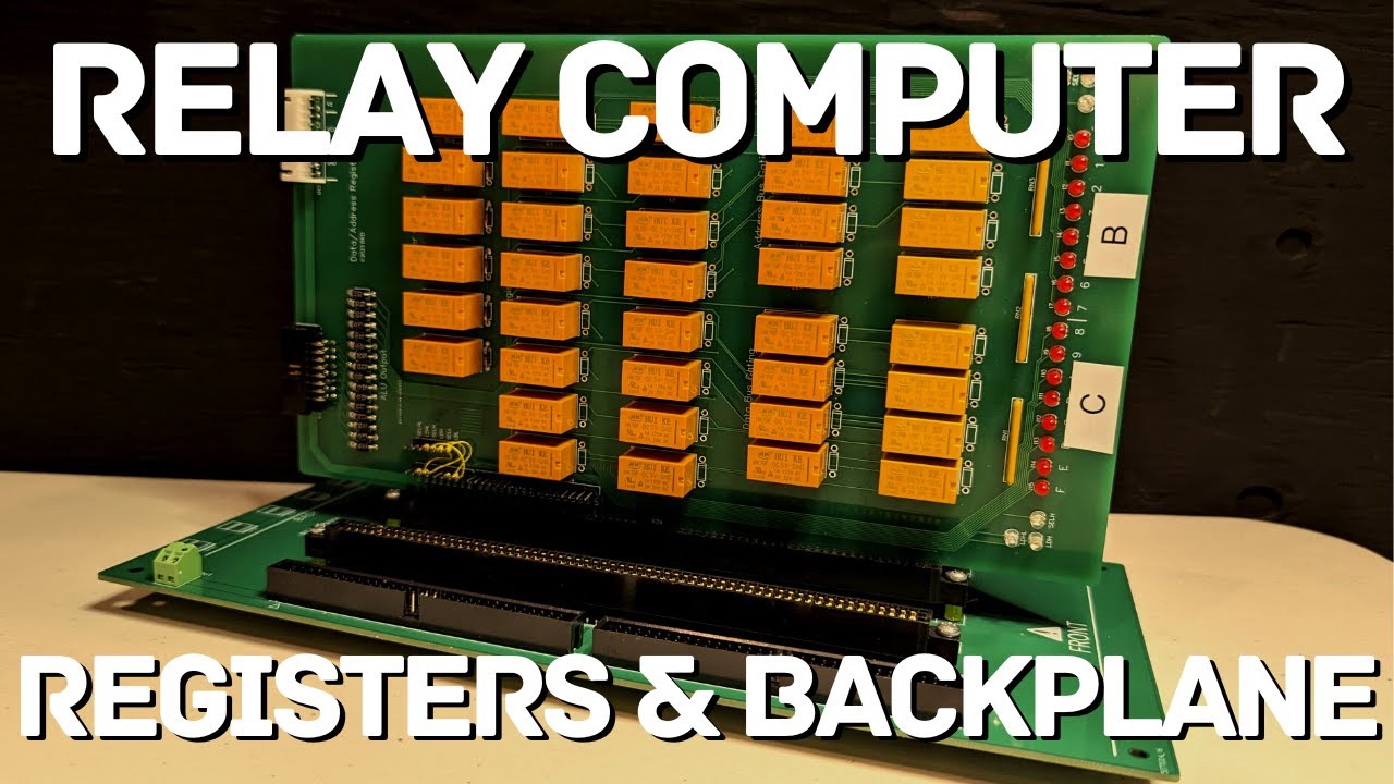 Relay Computer - New Register and Backplane - YouTube