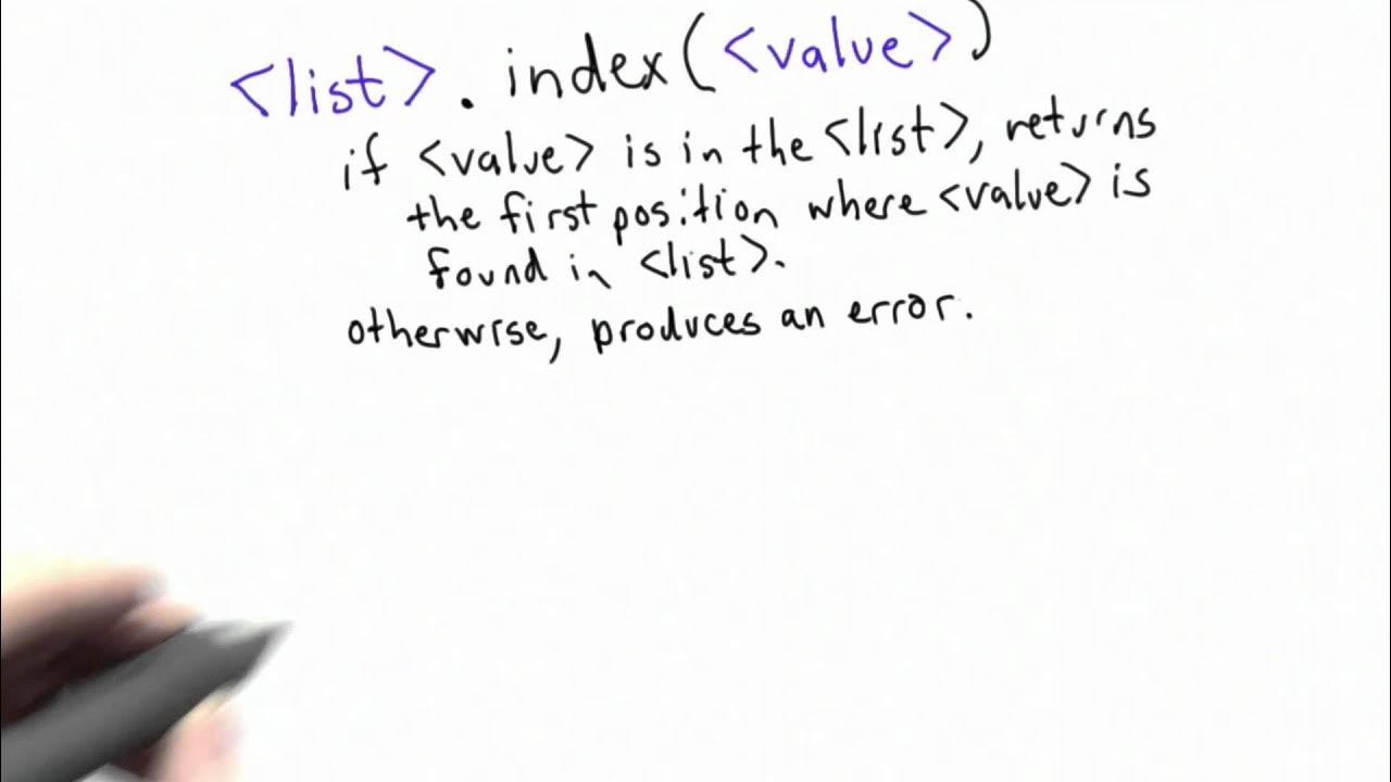 Index - Intro to Computer Science - YouTube