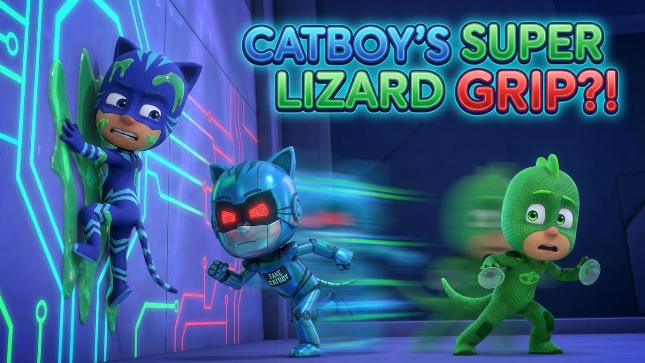 Catboy's Super Lizard Grip! 🦎 The Cat Who Couldn't Run! 😲 PJ Masks ...