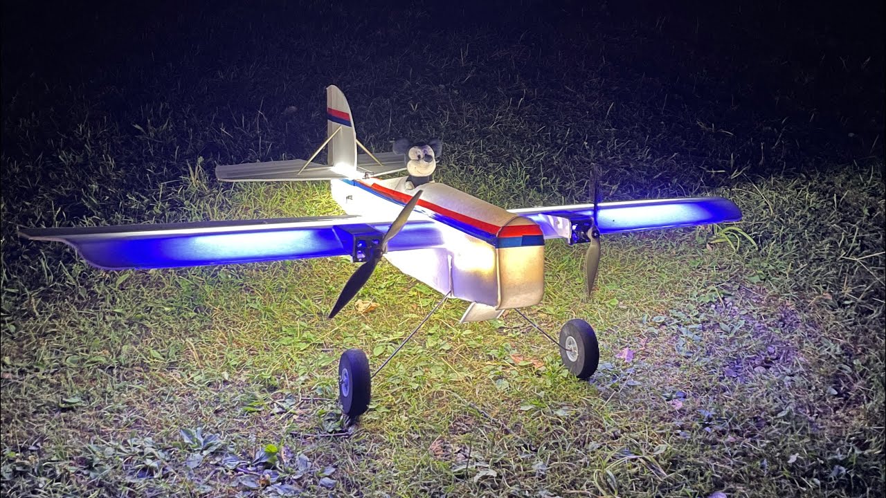 Flite Test Scout XL Twin Motor Night Flyer!! - YouTube