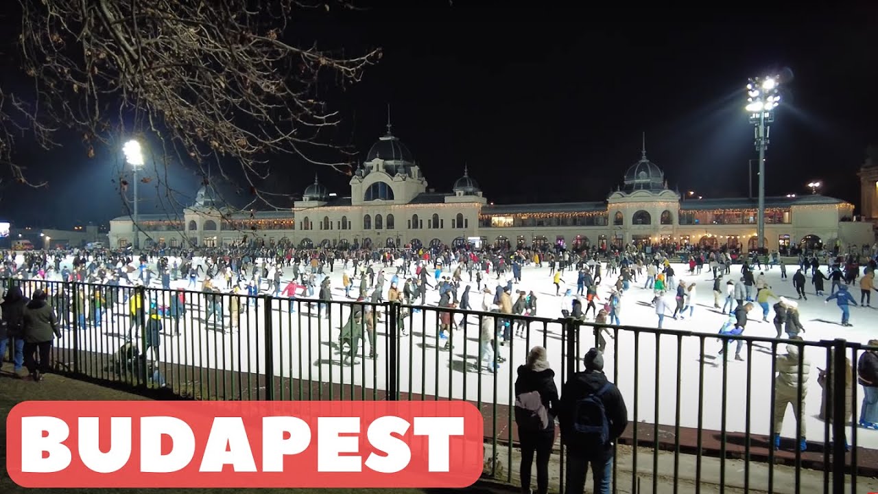 Budapest Városliget - City park - Stadtpark - Ice Rink - Vajdahunyad ...