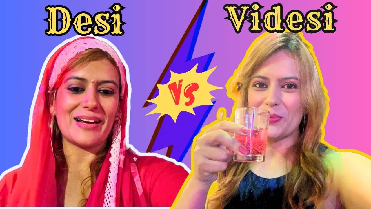 Desi vs Videsi 😍|| friendship day celebration me videsi bani💃 ...
