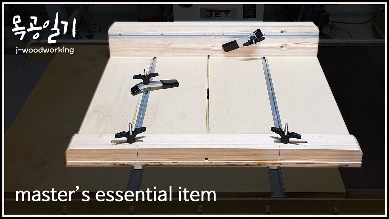 making a table router cross-cut sled / master's essential item ...