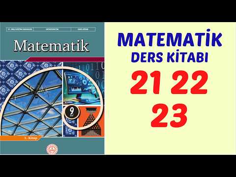 9.SINIF MATEMATİK DERS KİTABI SAYFA 21 22 23 ✏️  9.SINIF MATEMATİK 1.KİTAP ✏️