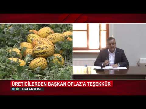 Kavun üreticilerinden Başkan Oflaz'a teşekkür ziyareti