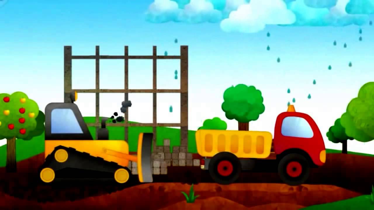 EDUCATIONAL cartoon DITEY.MULTFILM machine. Working machines. Cartoon ...