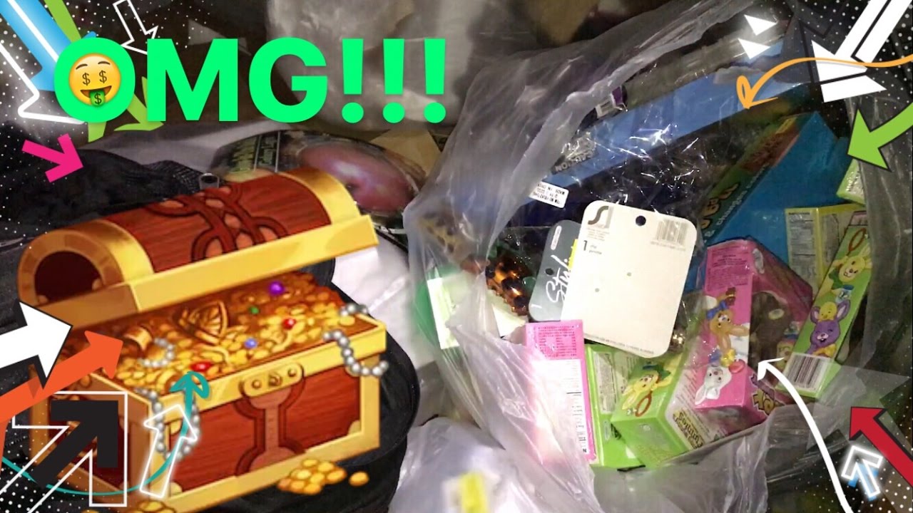 Bags FULL of TREASURES - fiVE BELoW Dumpster Diving - YouTube
