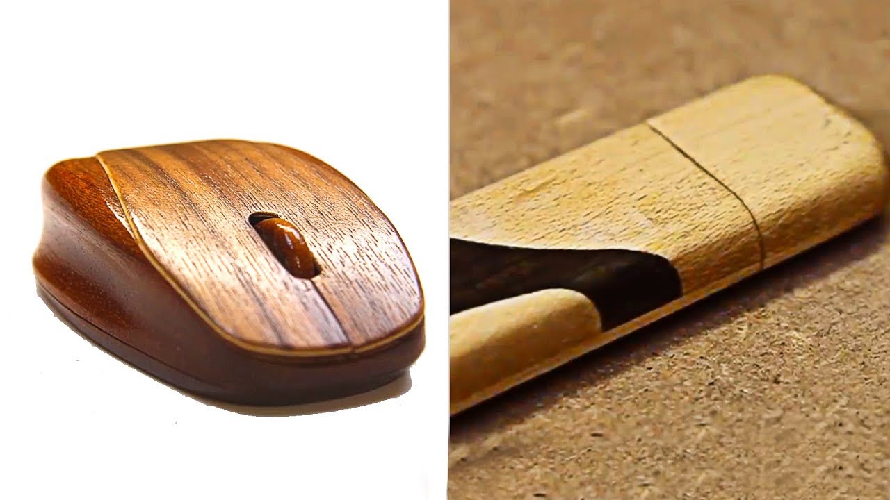 WOODWORKING PROJECTS I MAKING A WIRELESS MOUSE AND USB CASING - YouTube