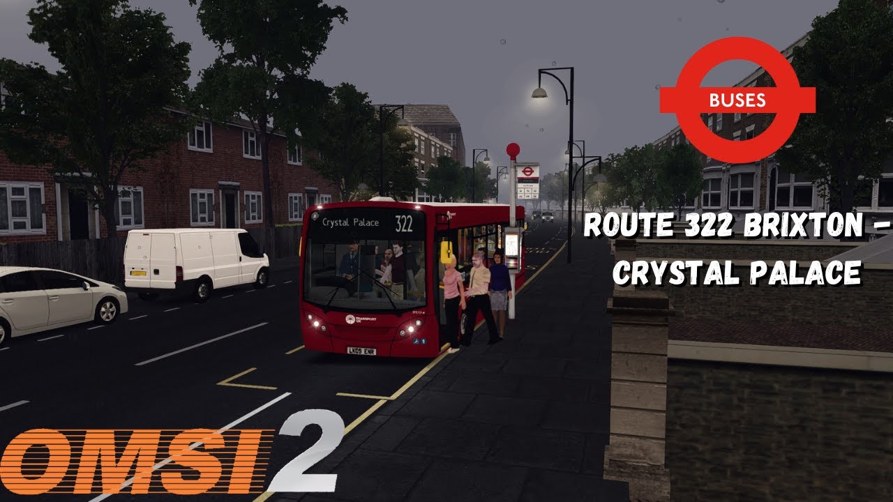OMSI 2 | London | Route 322 Brixton - Crystal Palace | Enviro 200 ZF ...