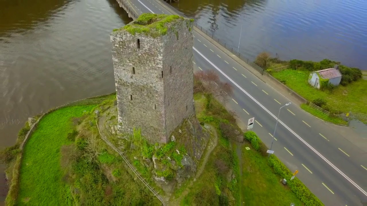 Ferrycarrig bridge. Wexford . Ireland . Drone video DJI Mavic Pro 4k ...
