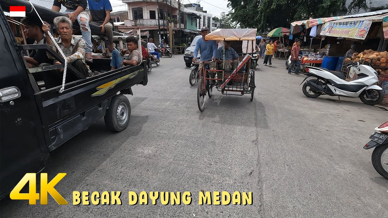 Naik becak | dayung | ternyata masih ada | di kota medan - YouTube
