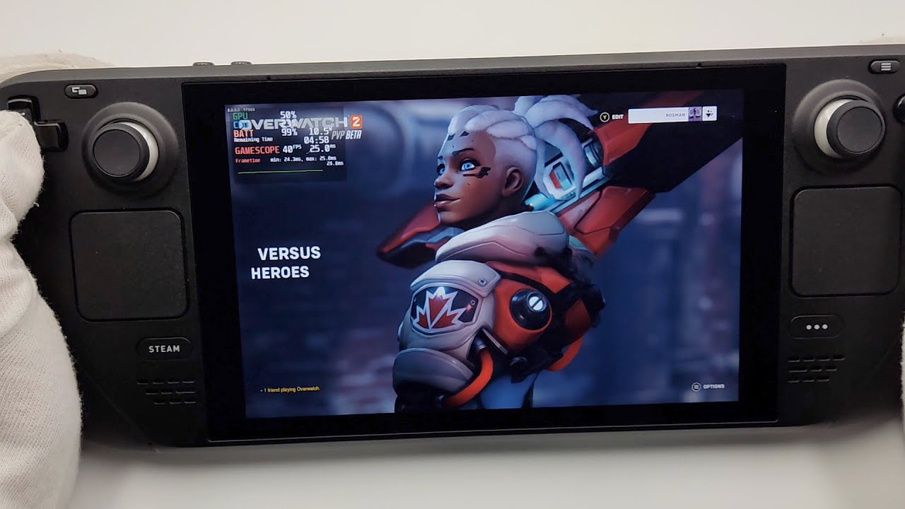 Steam Deck Gameplay - Overwatch 2 Beta + 40Hz Mode - SteamOS - YouTube