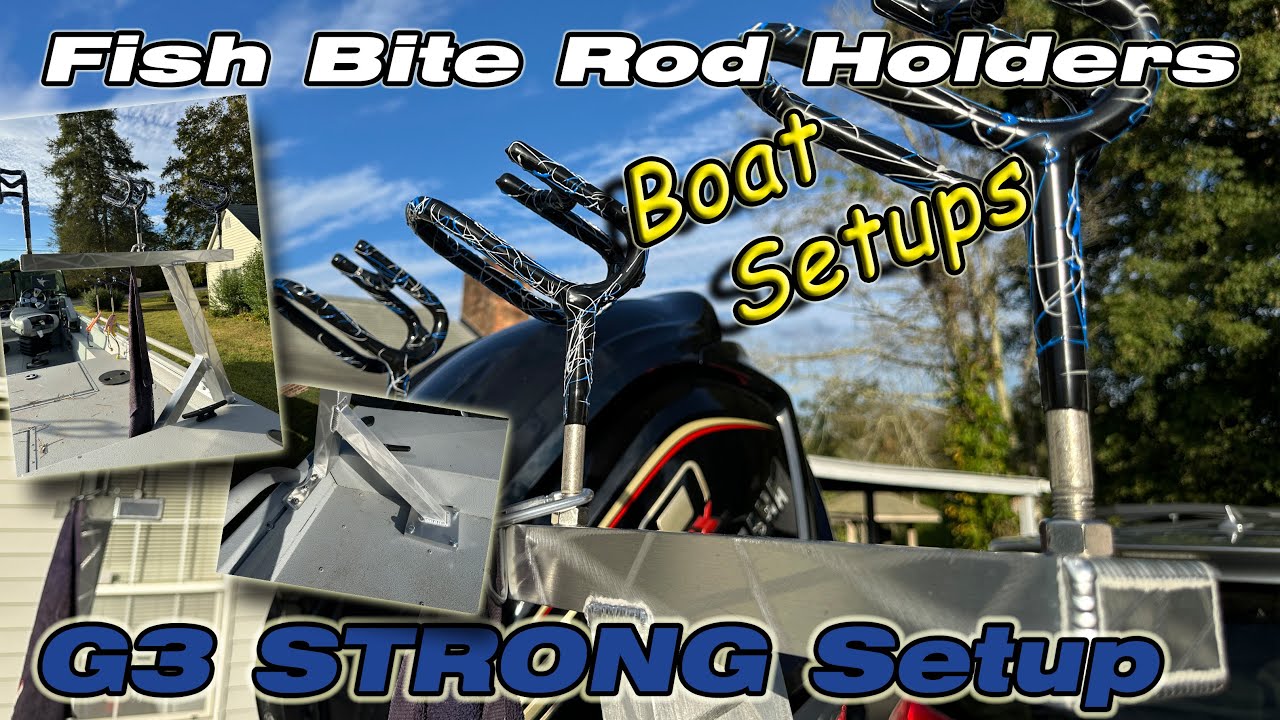 G3 Catfishing Setup: Fish Bite Rod Holders Tandem Rod Rack #strong ...