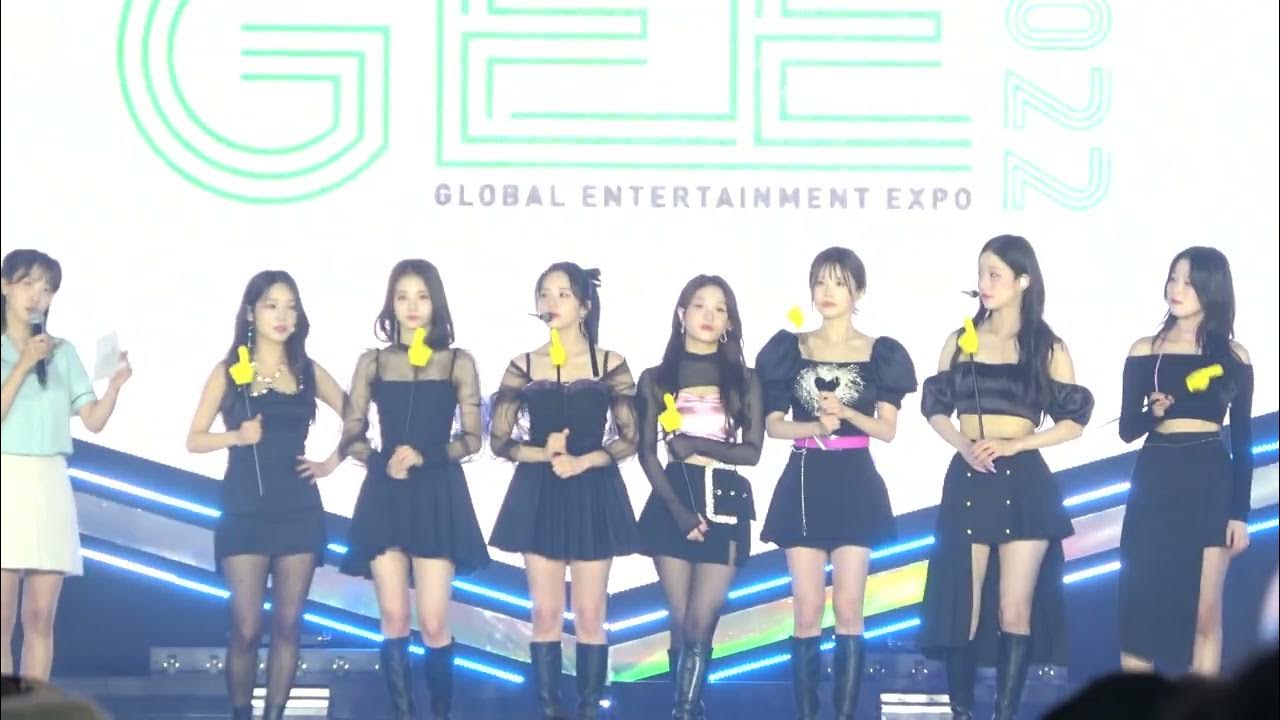 221112 프로미스나인(fromis_9) 2022 GEE 멘트&픽덕 프로미스나인1 직캠 - YouTube