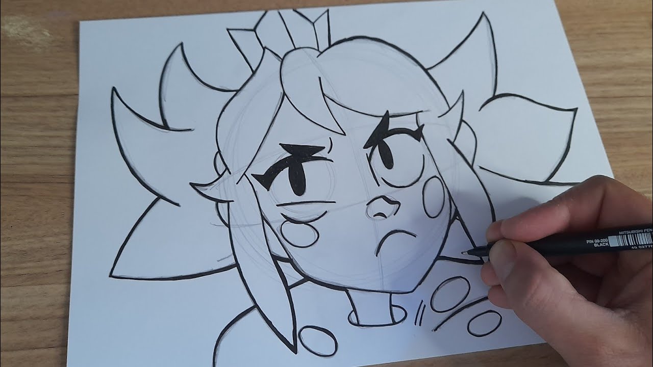 COMO DESENHAR A MANDY DO BRAWLSTARS PASSO A PASSO - YouTube