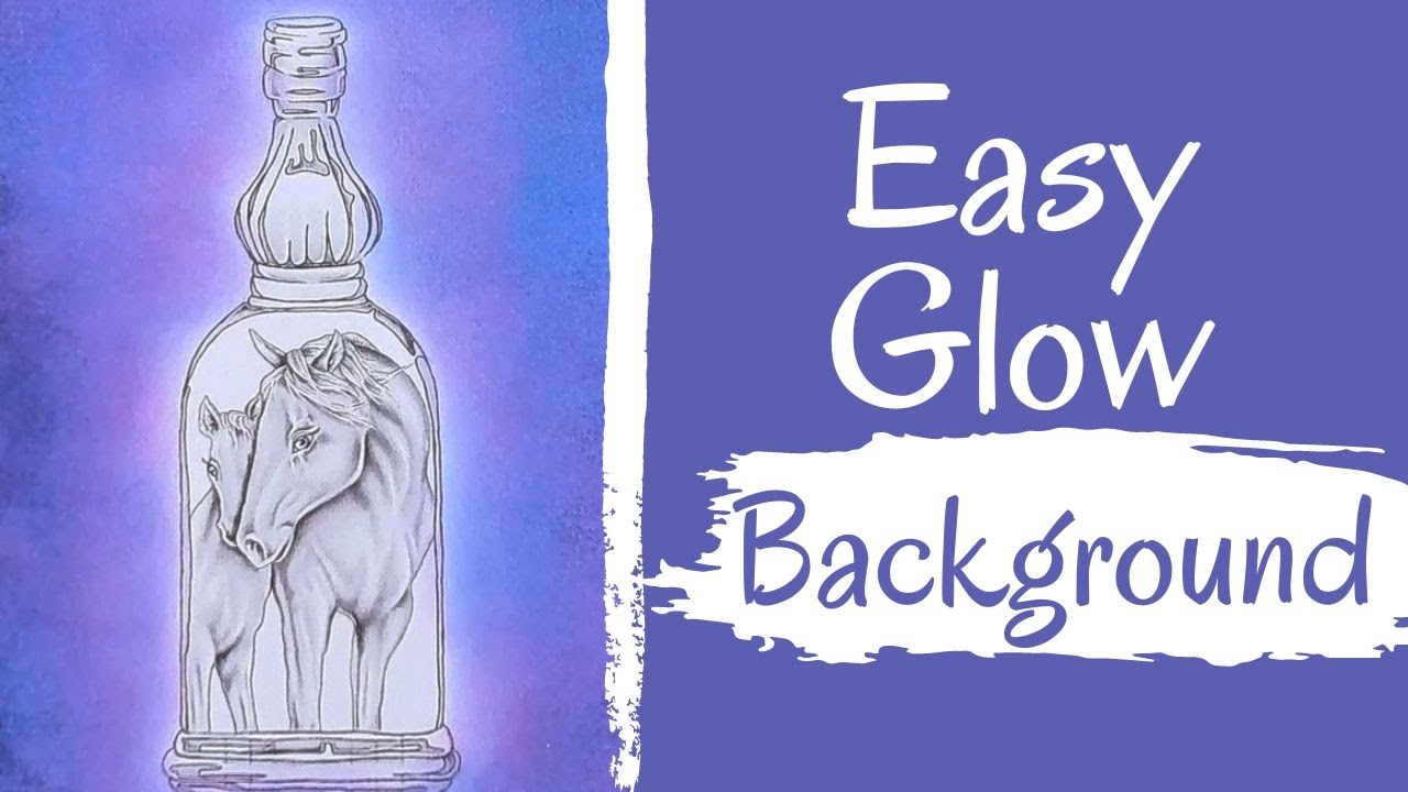 Ink & Pencil Magic: Create an Easy Glow Effect Background 🌟 - YouTube