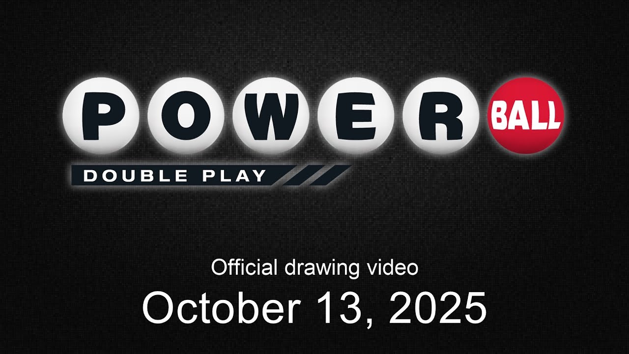 Powerball Double Play drawing for October 13, 2025 - YouTube