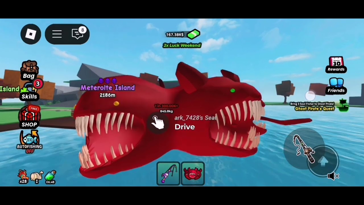 I caught a very rare fish in deep waters@ft.roblox - YouTube