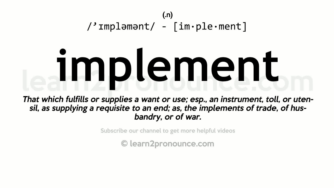 Pronunciation Of Implement Definition Of Implement YouTube pronunciation-of-implement-definition-of-implement-youtube