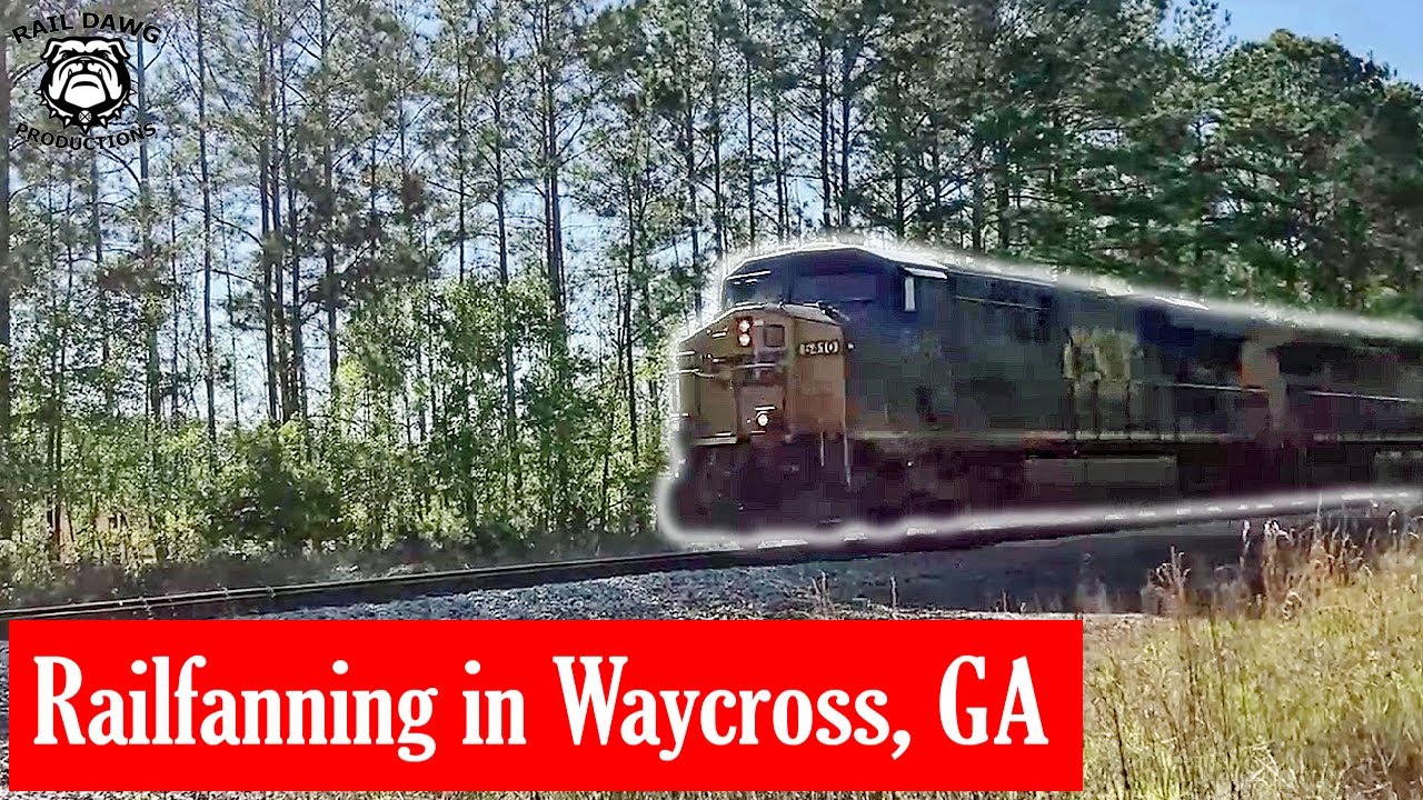 Chasing trains on the Folkston and Fitzgerald Sublines + Waycross, GA ...