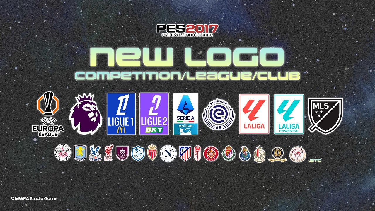 New Logo Competition, League & Club PES 2017 - YouTube