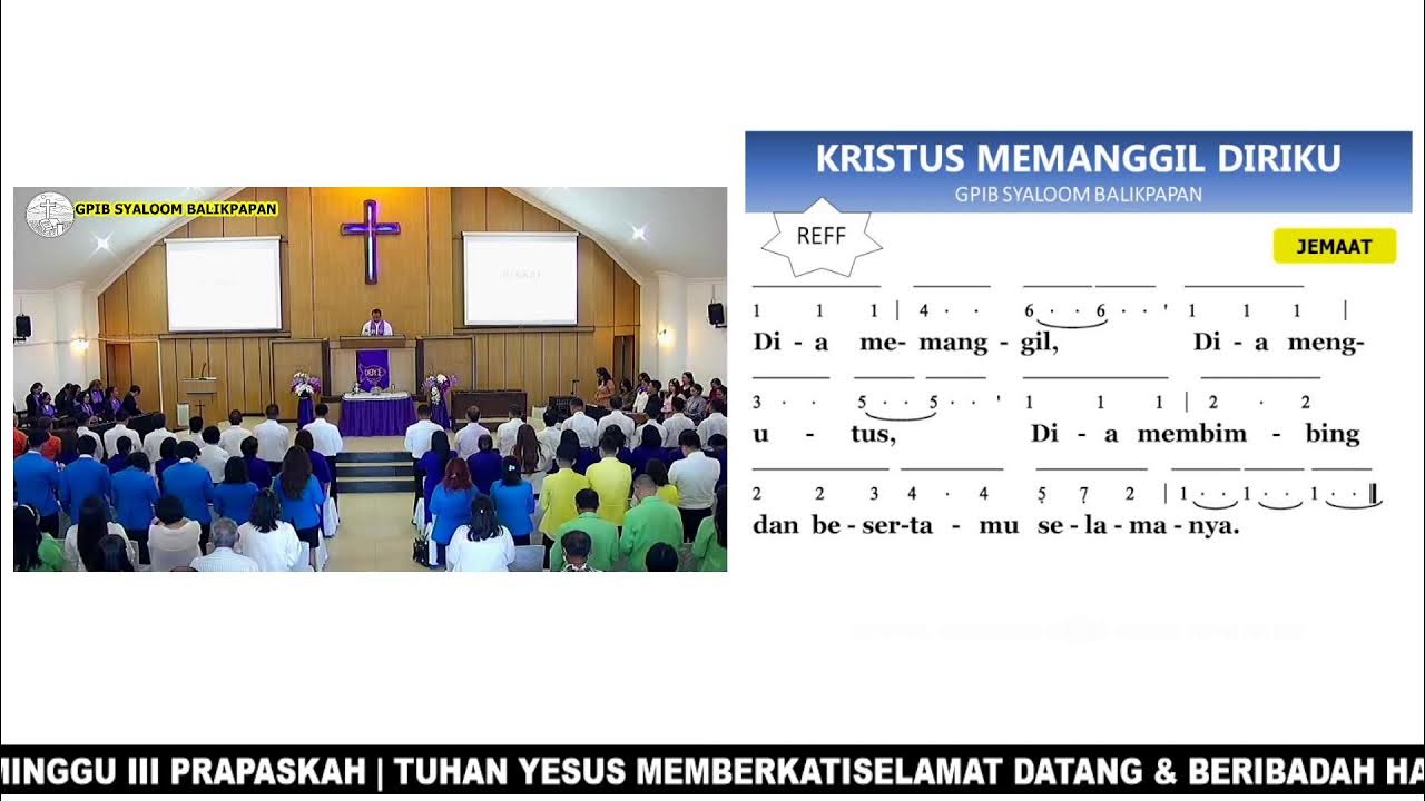 IBADAH HARI MINGGU III PRAPASKAH GPIB SYALOOM BALIKPAPAN - 19 MARET 2023 - YouTube