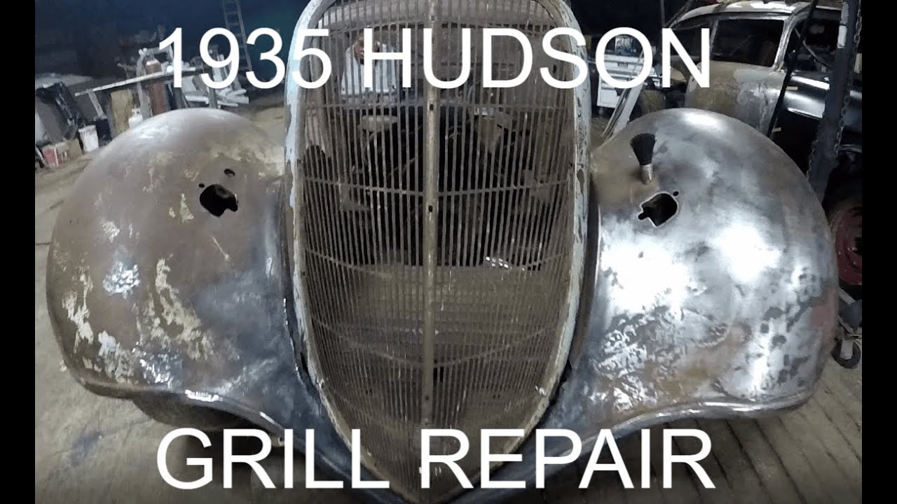 1935 Hudson Terraplane Grill Repair #hudson #grill #hotrod - YouTube