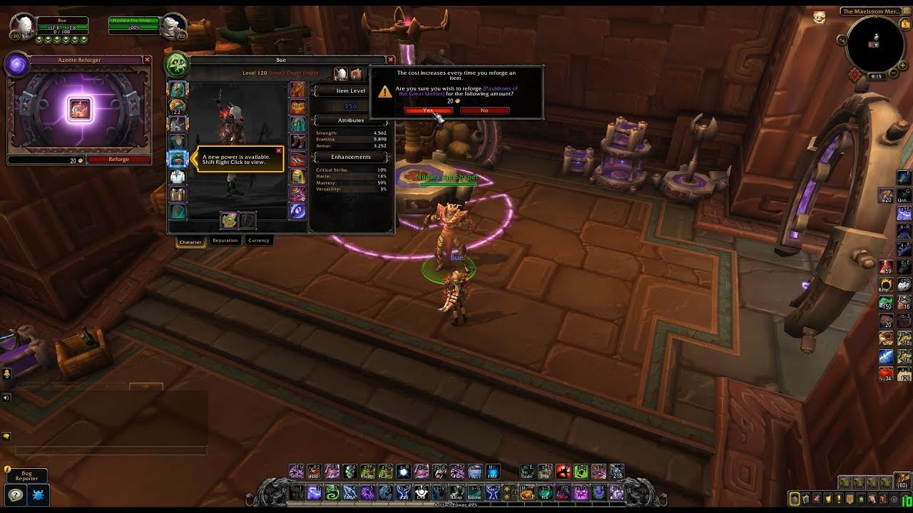 How To Change Azerite Armor Traits (Traits already allocated) - YouTube