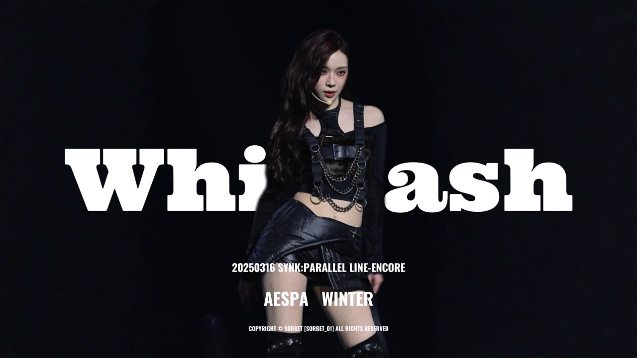 [4K] 250316 SYKN:PARALLEL LINE-ENCORE Whiplash 에스파 윈터 aespa winter ...