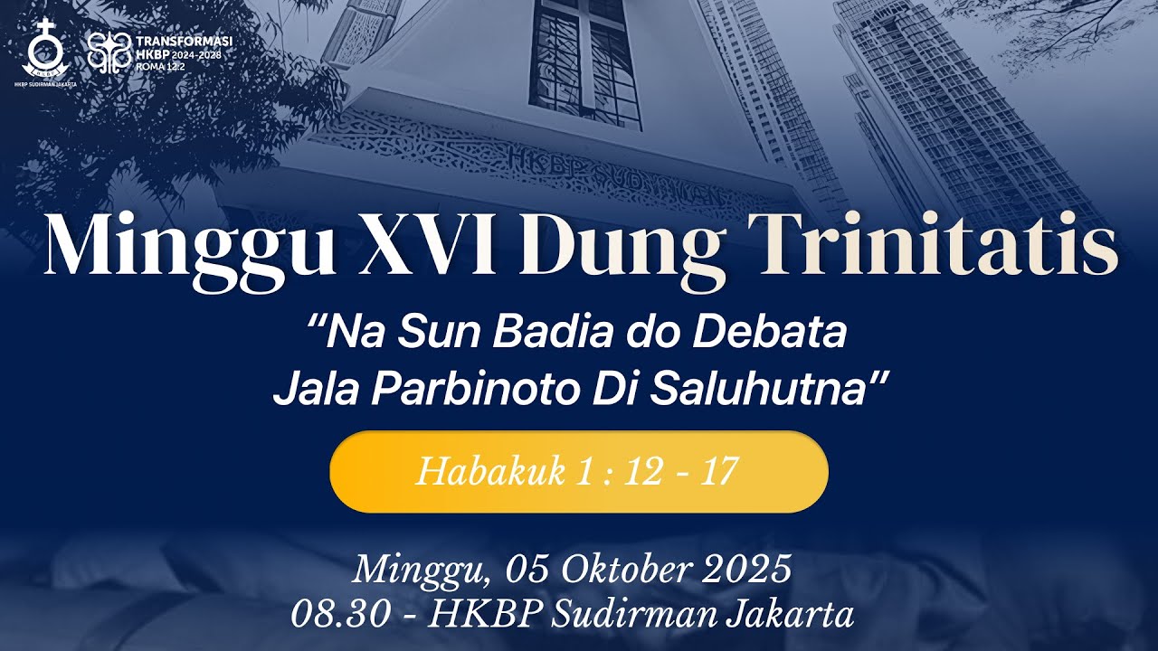 (LIVE) MINGGU XV DUNG TRINITATIS, 05 OKTOBER 2025 (Bahasa Batak) // 05. ...