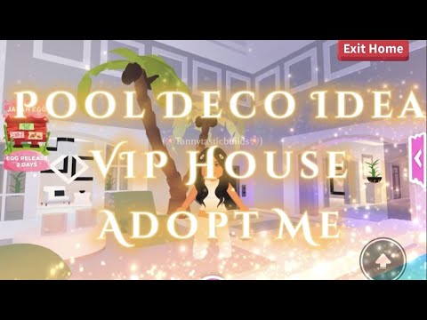 Pool Deco Idea - VIP House - Adopt Me 💖 - YouTube